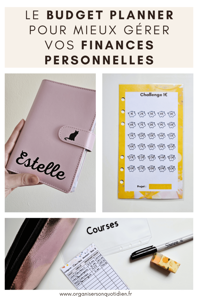 Le budget planner pour mieux gérer vos finances - Organiser son quotidien