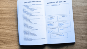 Découvrez mon carnet de recettes et planifiez 1 an de repas